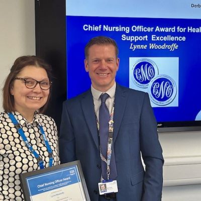 NHS support worker receives prestigious Chief Nursing Officer Award for ...